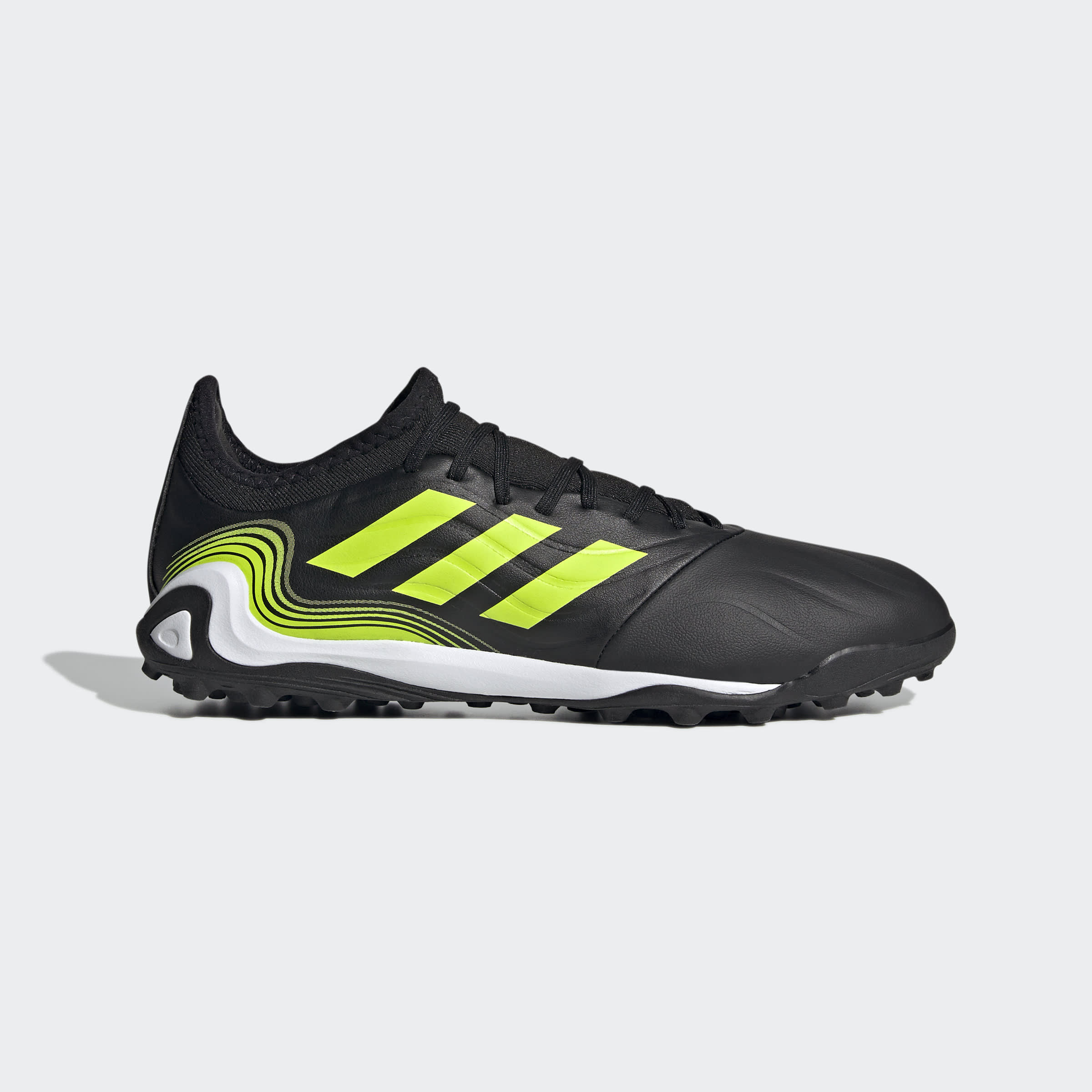 adidas Copa Sense .3 TF - Core Black/White/Solar Yellow - Turf Trainer ...