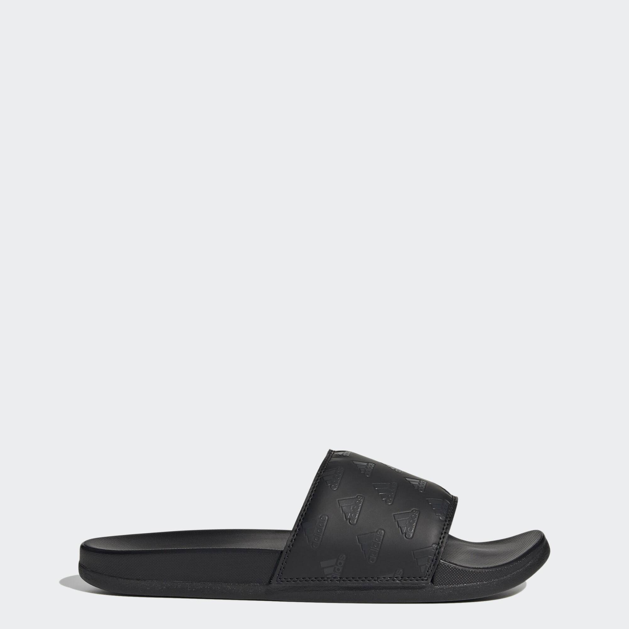 adidas Adilette Comfort Slides Core Black / Carbon / Core Black Mens ...