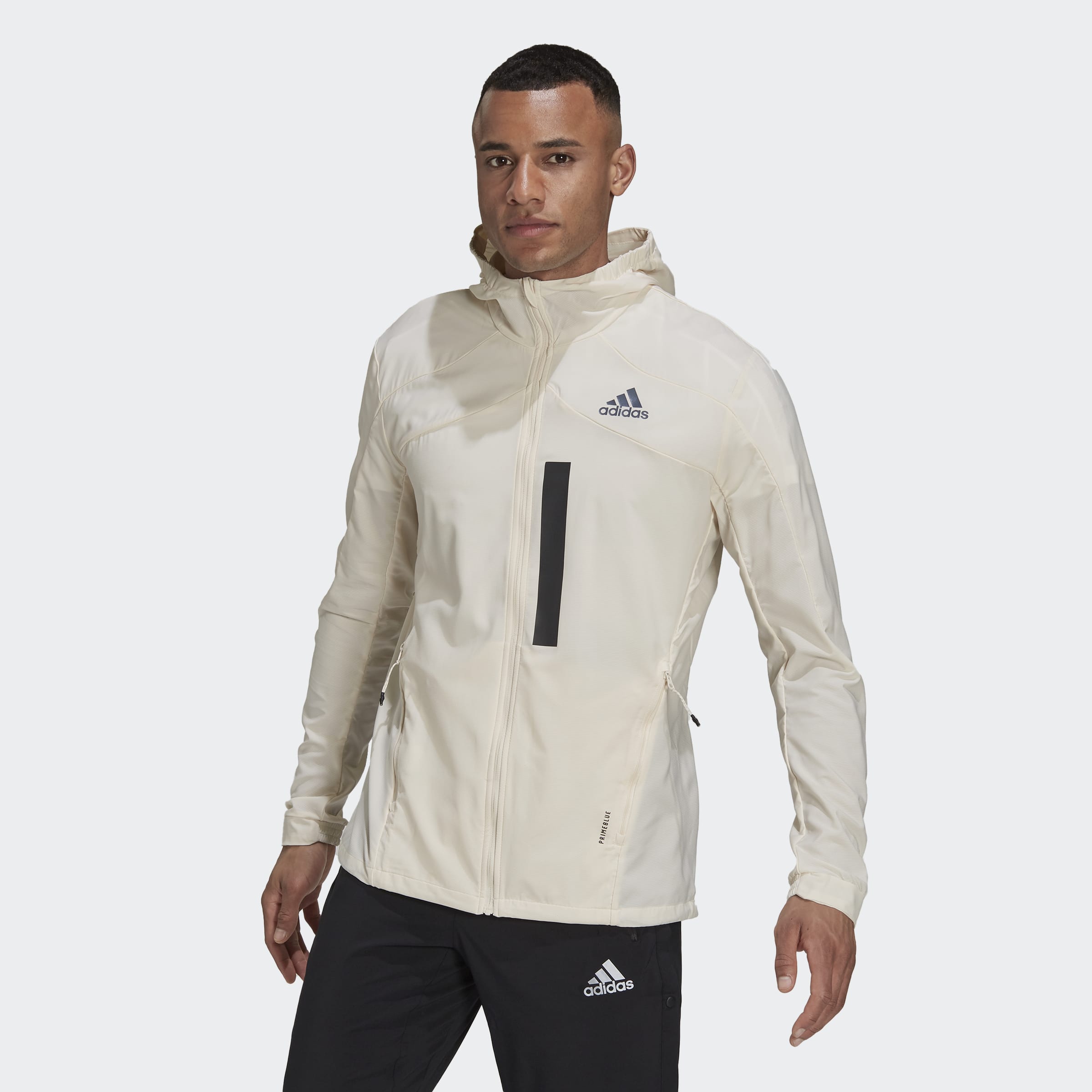 adidas Marathon Translucent Jacket Wonder White Mens Clothing