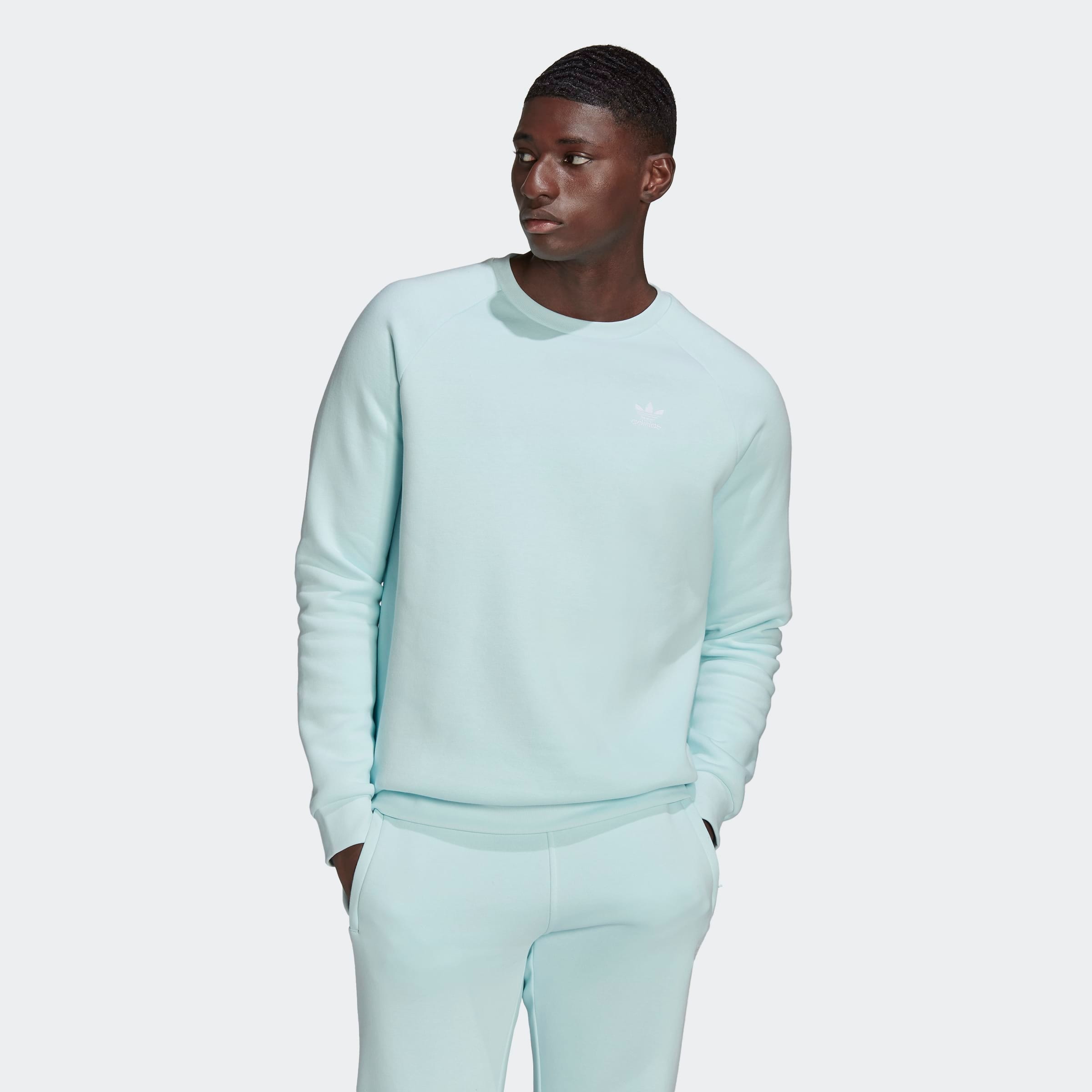 Sudadera Adidas Originals Essential Casi Azul Ropa Para Hombre Prodirect Soccer