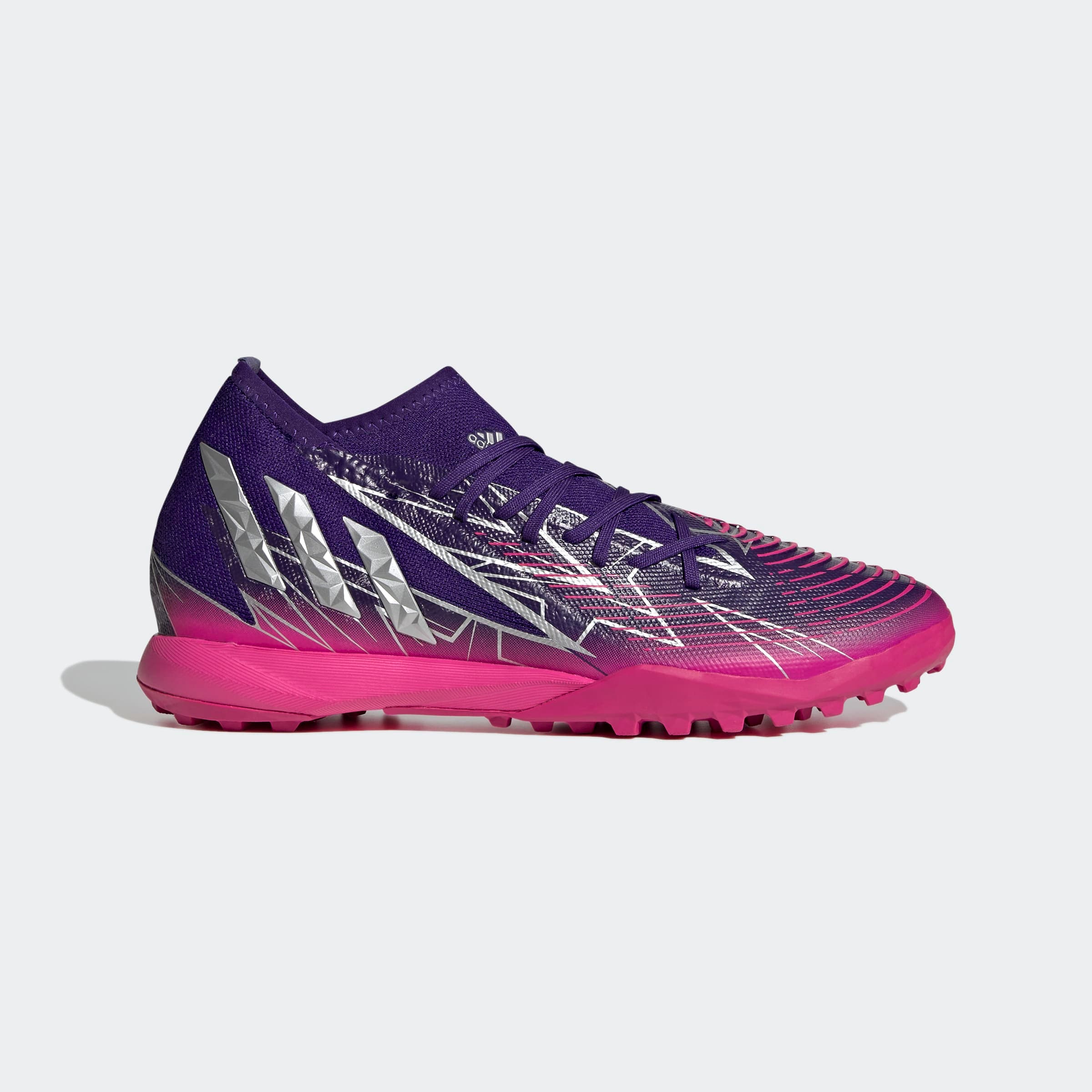 adidas Predator Edge.3 TF - Team Collegiate Morado/Plateado Metálico ...