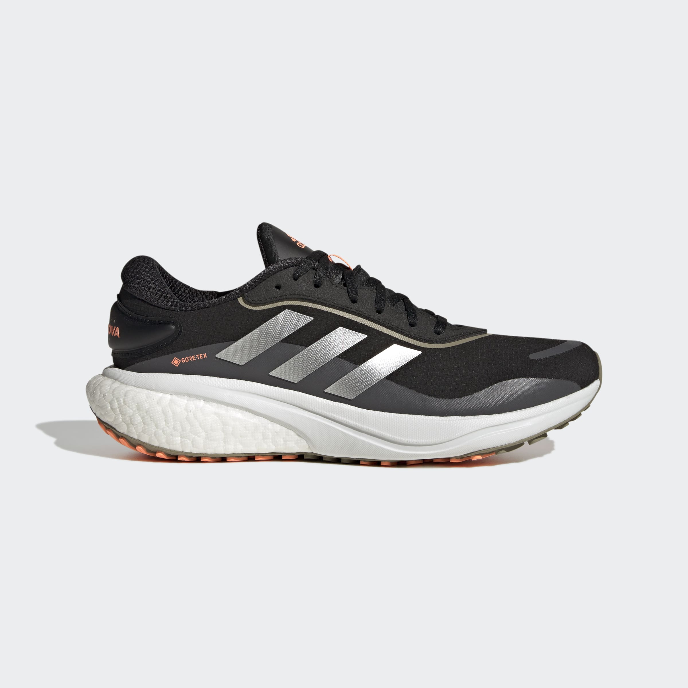 adidas Supernova GTX - Nero Core/Argento Metallico/Beam Arancione ...