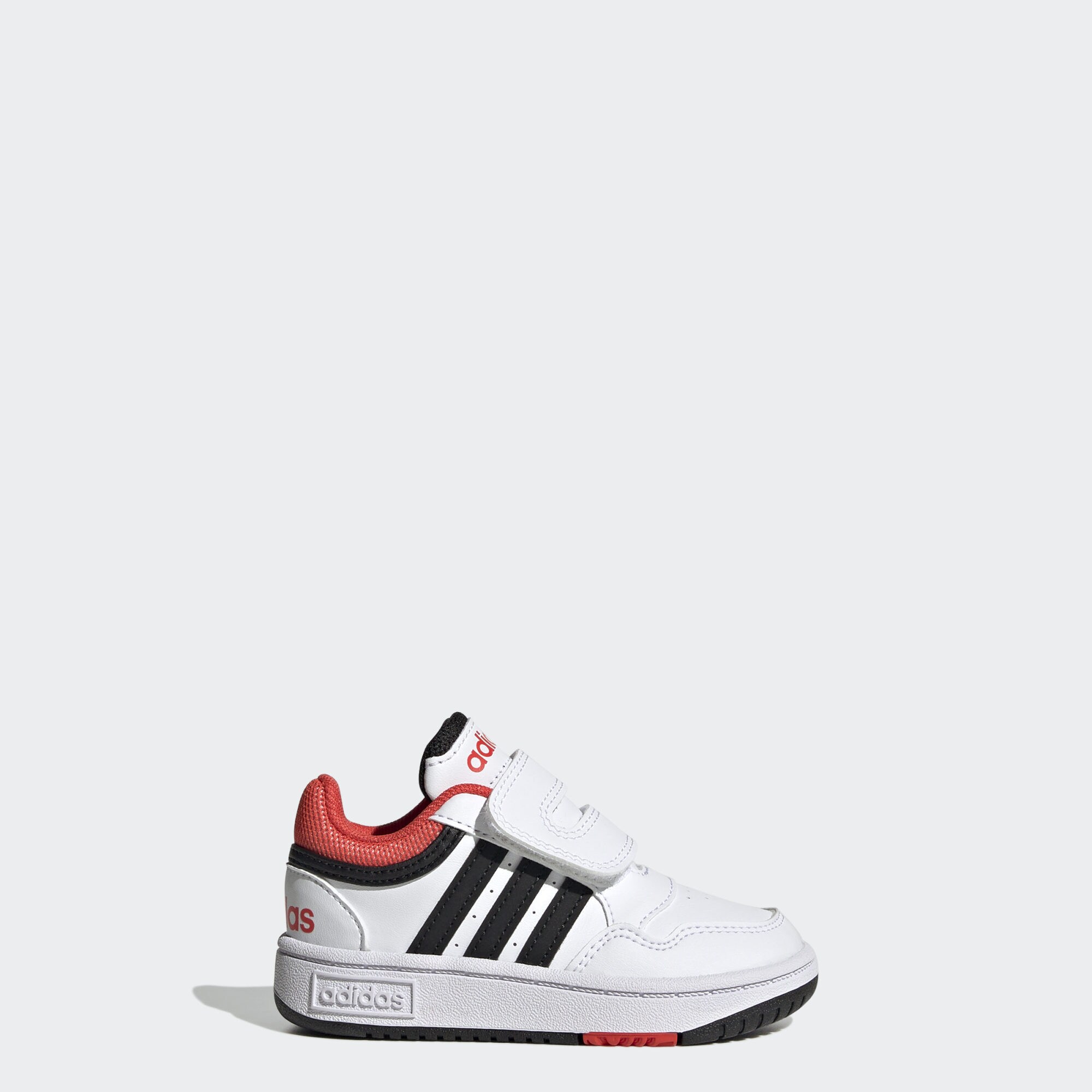 adidas Hoops Shoes Cloud White / Core Black / Bright Red Boys Shoes ...