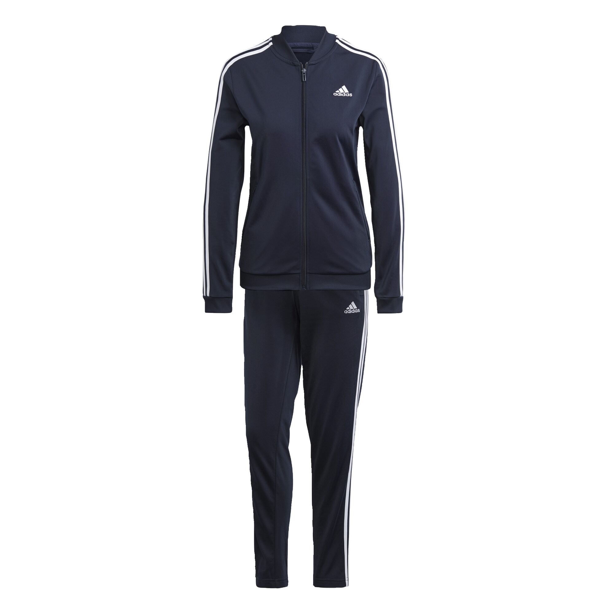 adidas Essentials 3-Stripes Tracksuit Legend Ink Womens Clothing | Pro ...