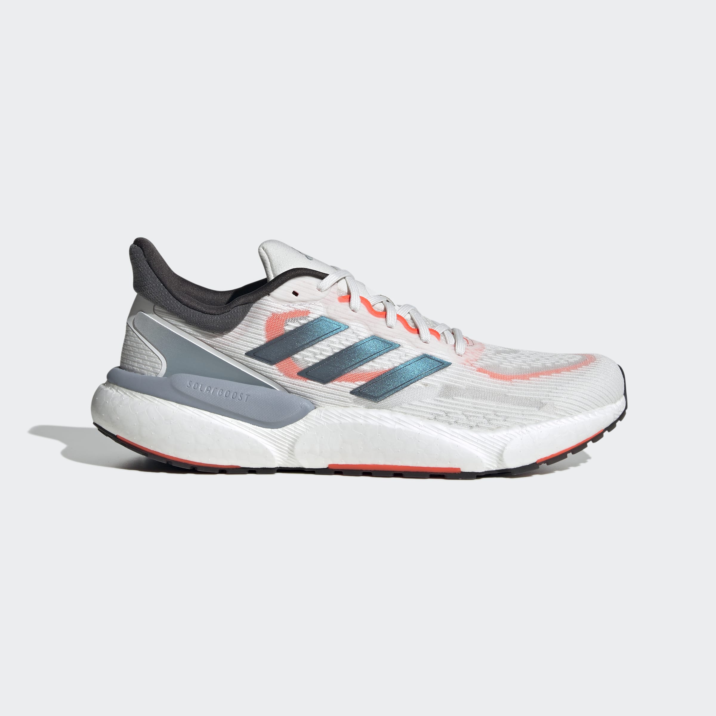 adidas Solarboost 5 - Crystal White/Grey Five/Solar Red - Mens Shoes ...