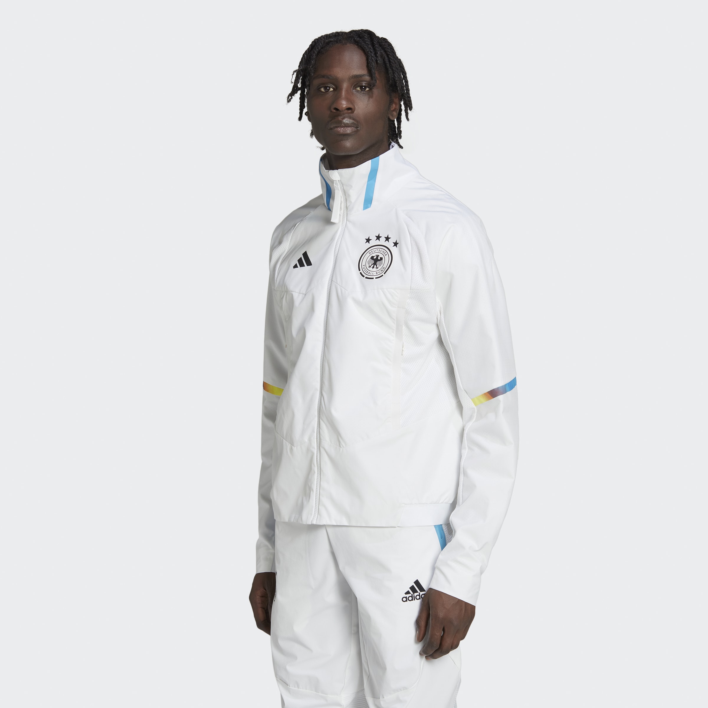 adidas Germany Game Day Anthem Jacket White Mens Clothing