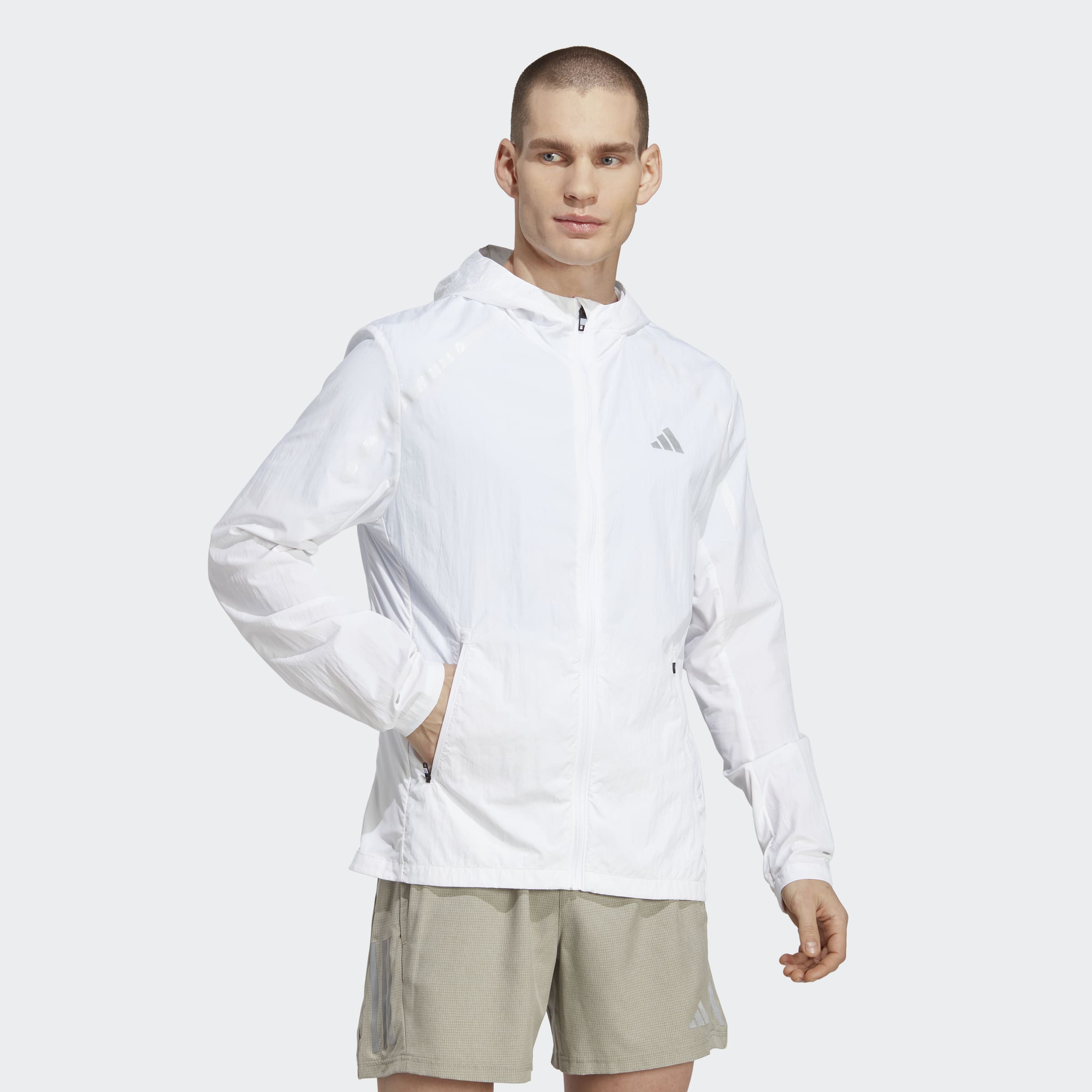 adidas Marathon Jacket - White - Mens Clothing | Pro:Direct Soccer