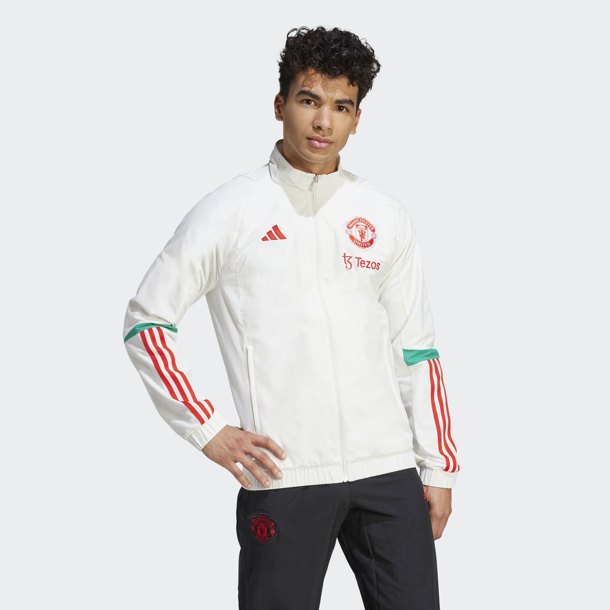 adidas Men Manchester United Tiro 23 Presentation Jacket Core White ...
