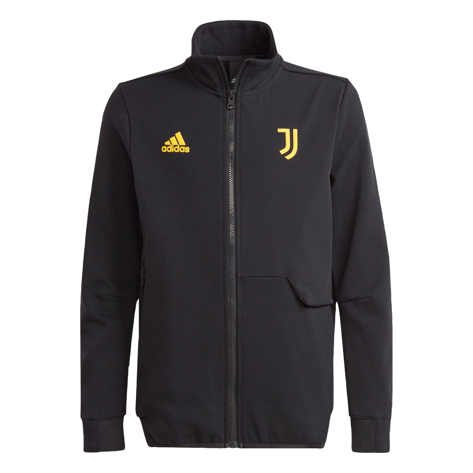 adidas Juventus Anthem Jacket Kids Black Boys Clothing | Pro:Direct Soccer