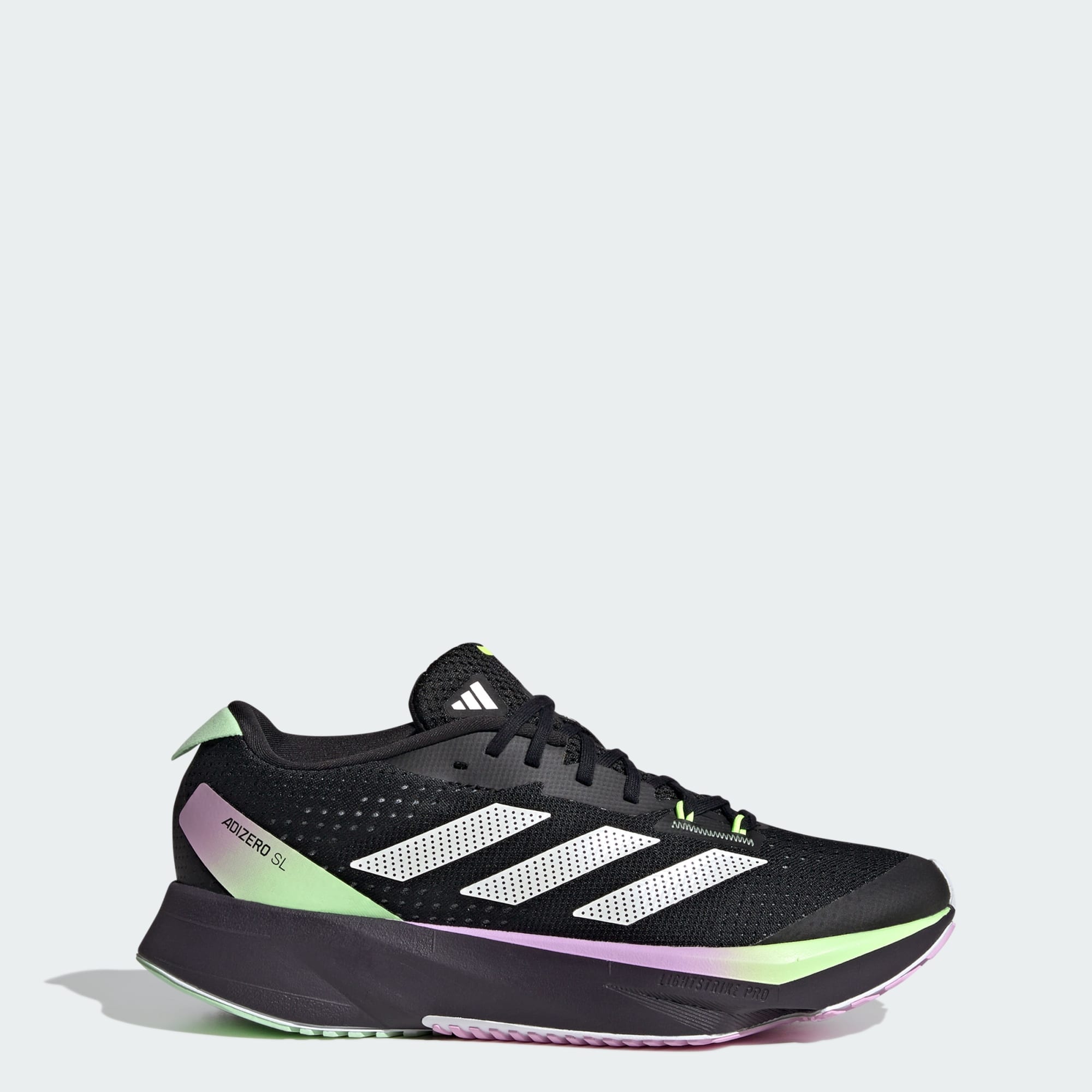adidas Womens adizero SL - Core Black/Zero Met./Green Spark - Womens ...