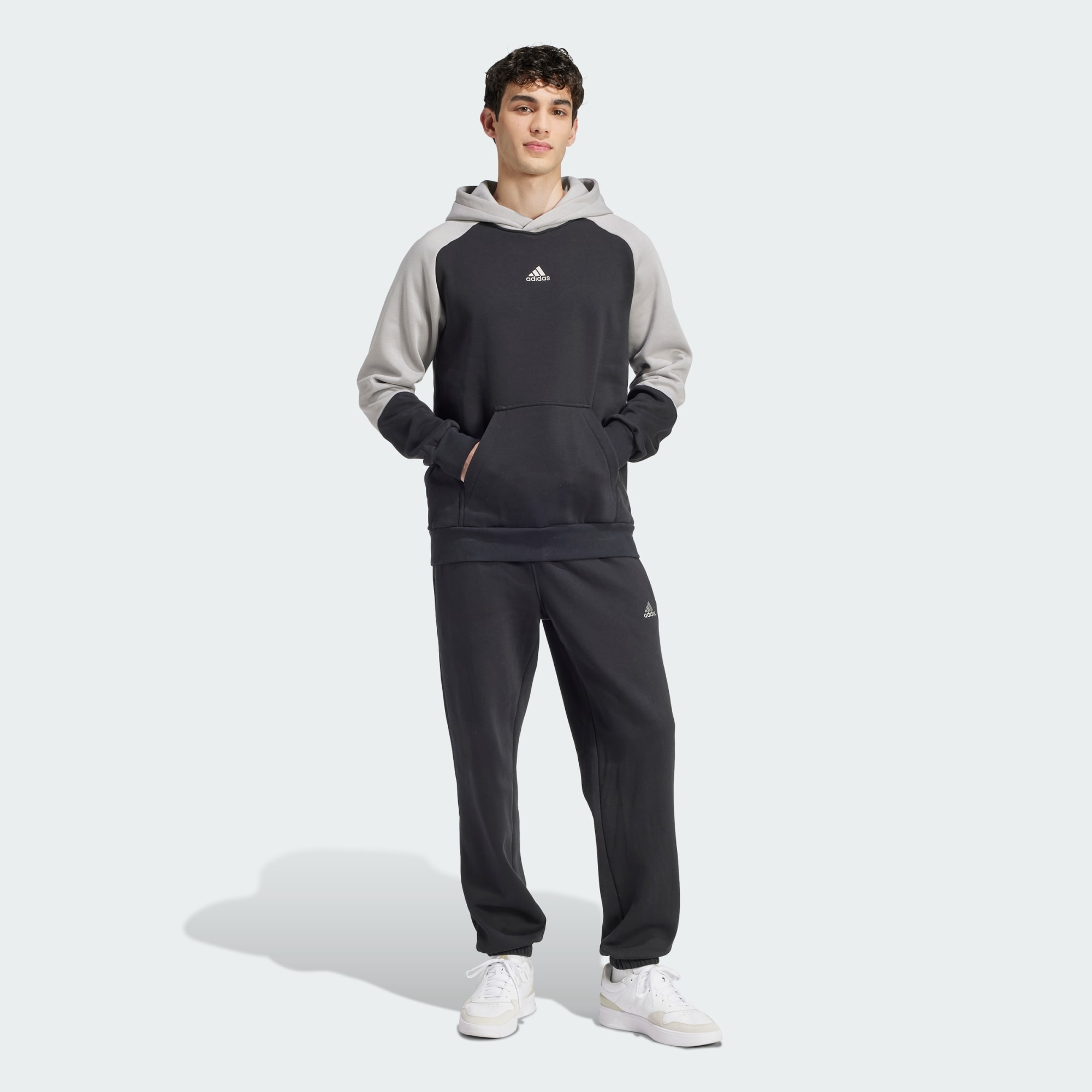 Adidas Men Sportswear Fleece Colorblock Track Suit Mens Clothing