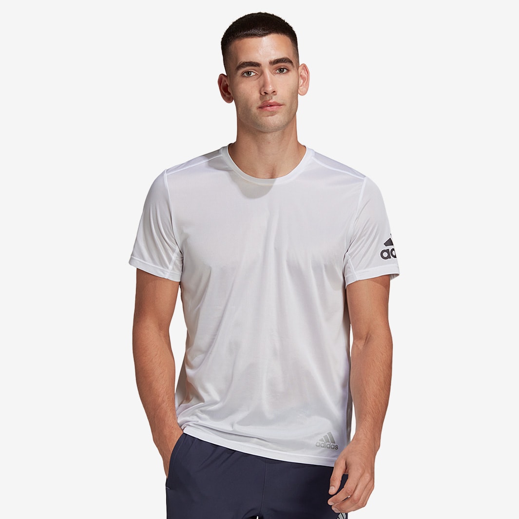 adidas Run It Tee White Mens Clothing | Pro:Direct Running