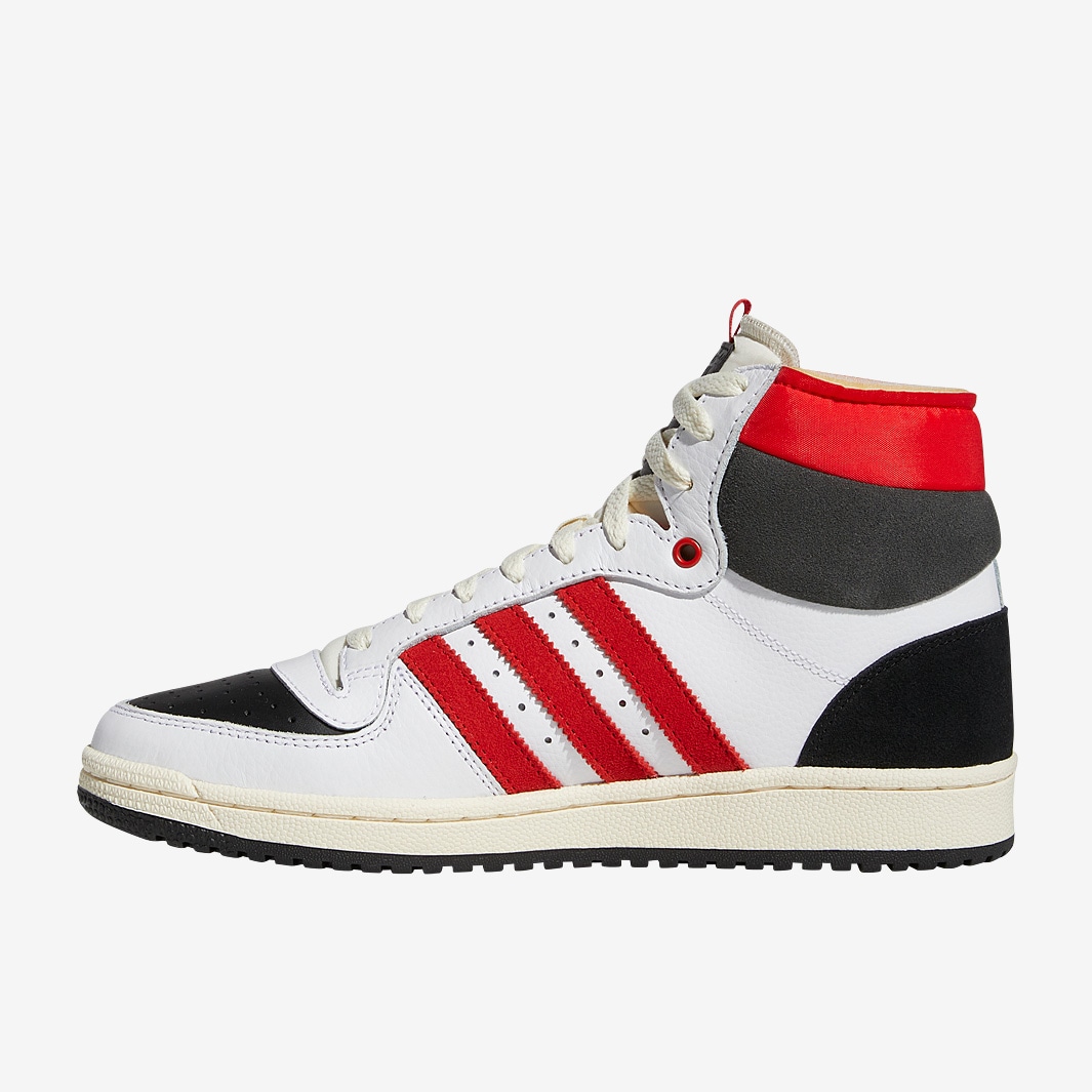 adidas Originals Top Ten RB - Cloud White/Core Black/Vivid Red - Mens ...