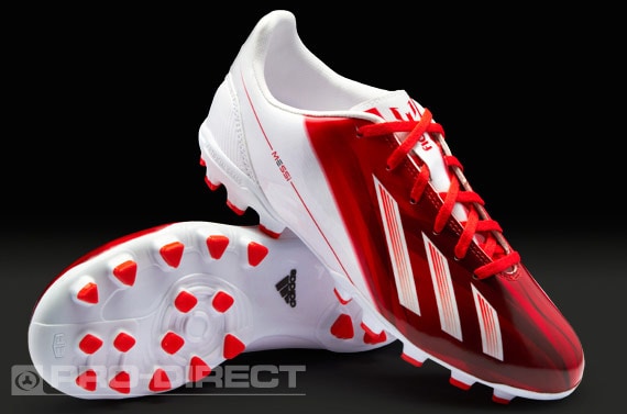 Botas de fútbol Adidas para niños - Adidas F10 Messi TRX AG - Césped ...