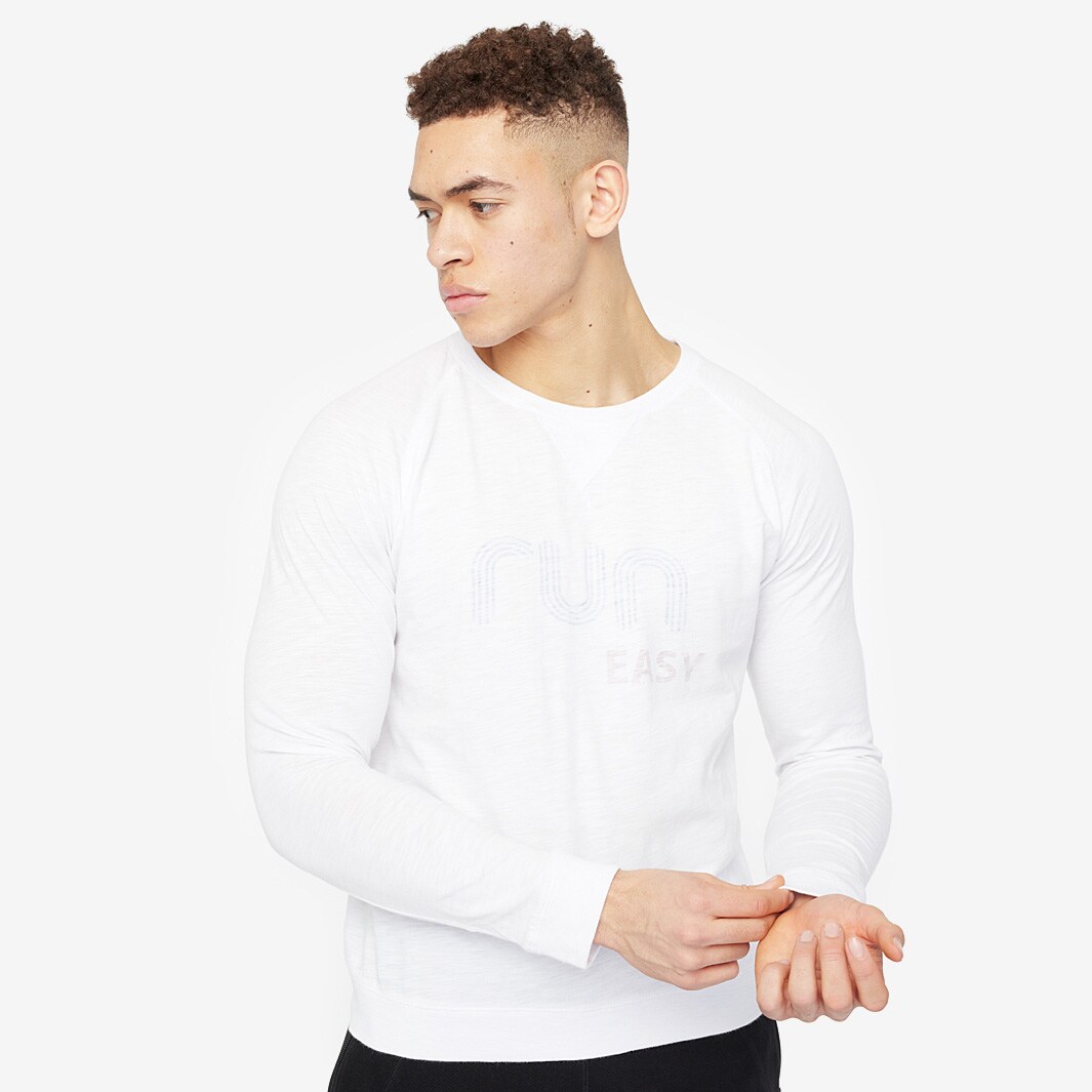 dounlimited Mens Trackstar Long Sleeve T-Shirt - Mens Clothing - White