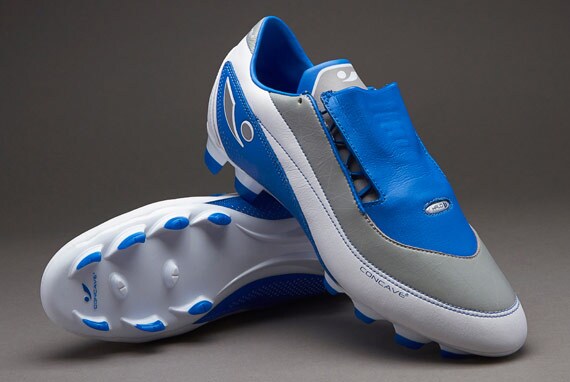 Concave Halo 1 FG - Firm Ground - Mens Rugby Boots - White-Blue | Pro ...
