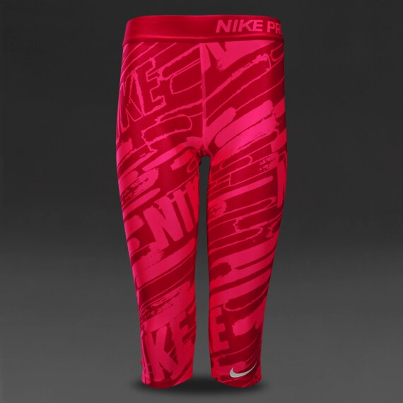 Nike Girls Pro GFX Capri - Girls Running Clothing - Hyper Pink-Fuchsia ...