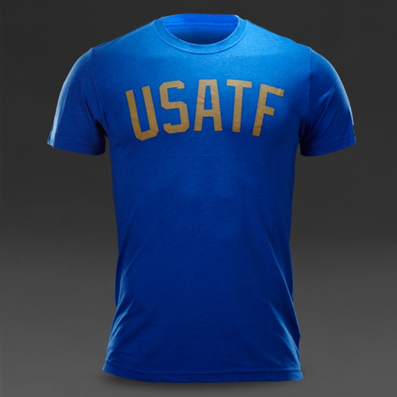 Mens Clothing - Nike Sportswear Tee RU USATF Bold - Game Royal