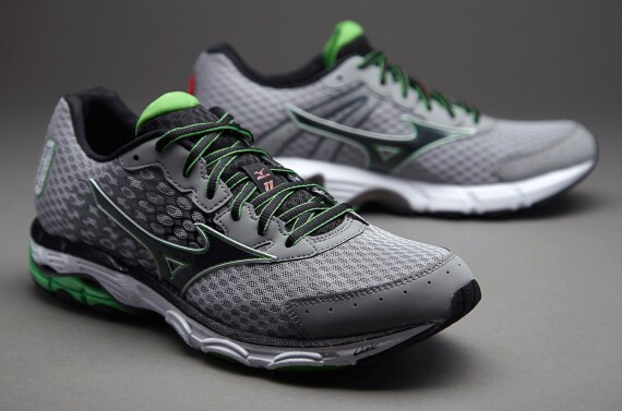Mens Shoes - Mizuno Wave Inspire 11 - Alloy/Black/Classic Green | Pro ...