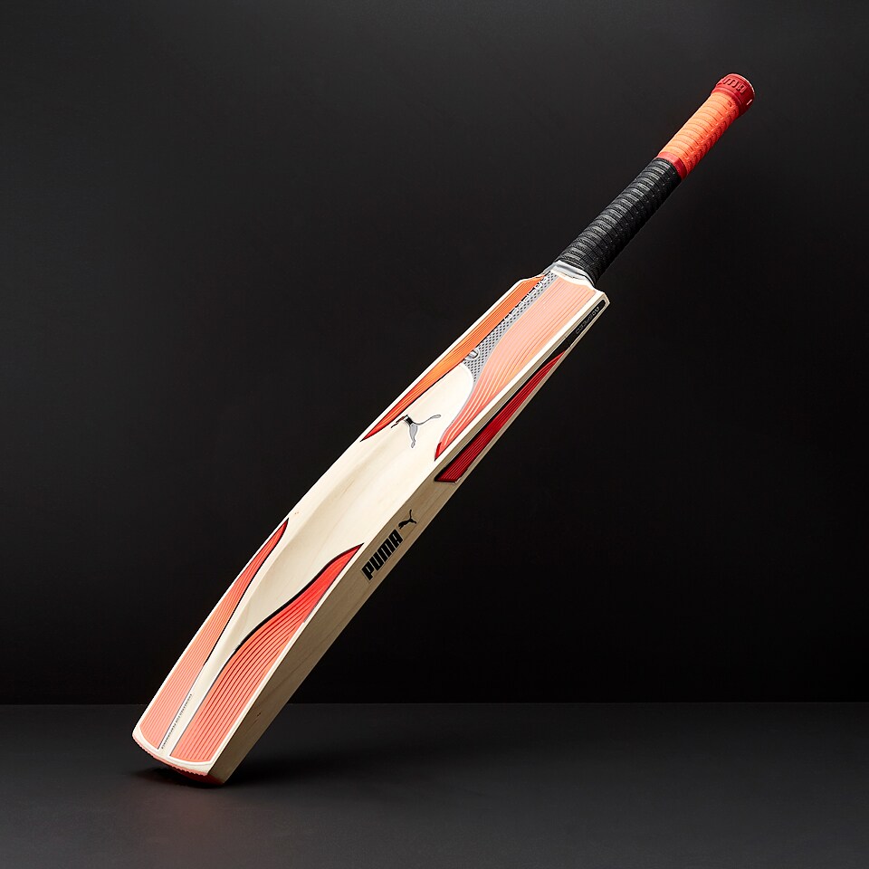 Puma evoSPEED 3.17 Cricket Bat - Natural/ Fiery Coral/ Black/ White ...
