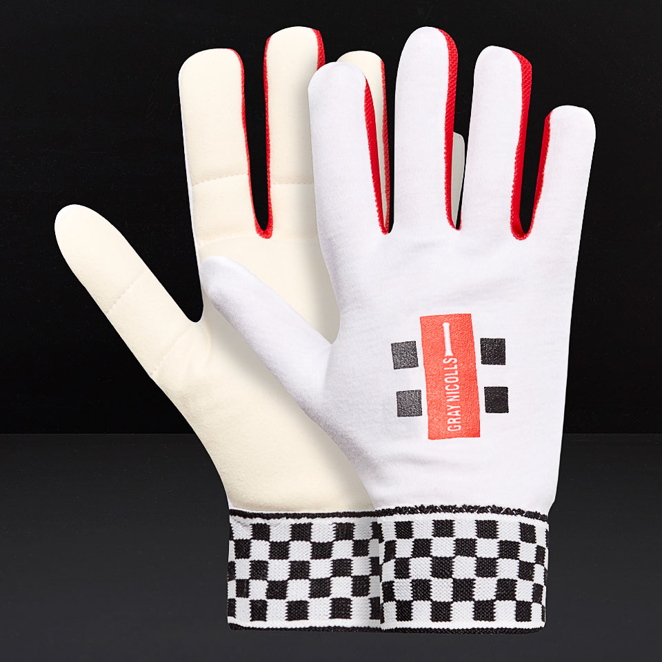 Gray-Nicolls Chamois Padded Wicket Keeping Inners - White - Wicket ...