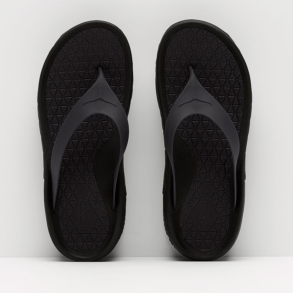 HOKA Ora Recovery Flip - Black - Mens Shoes