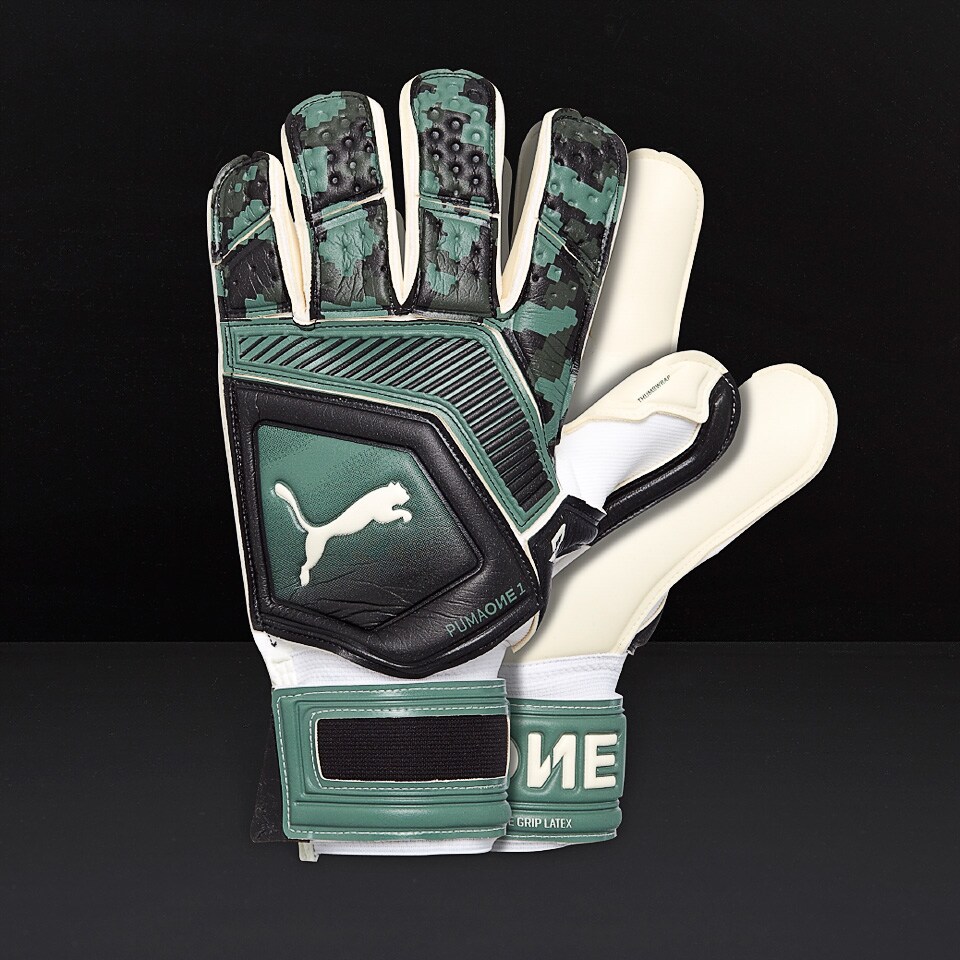 Puma One Grip 1 GC - Mens Gloves - Roll Finger - Green/Black | Pro ...