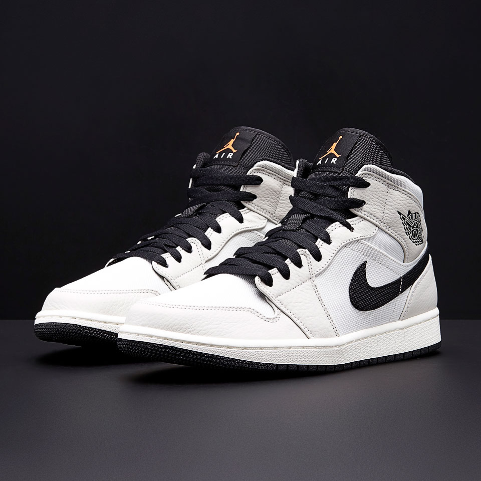 Mens Shoes - Air Jordan 1 Mid SE - Light Bone - Basketball