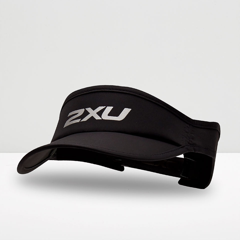 2XU Run Visor - Black/Black - Accessories - UQ5347f-Blk | Pro:Direct ...