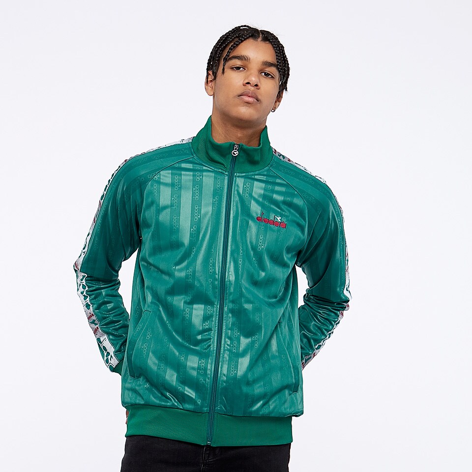 Mens Clothing - Diadora Track Jacket Offside - Emerald - Track Tops ...