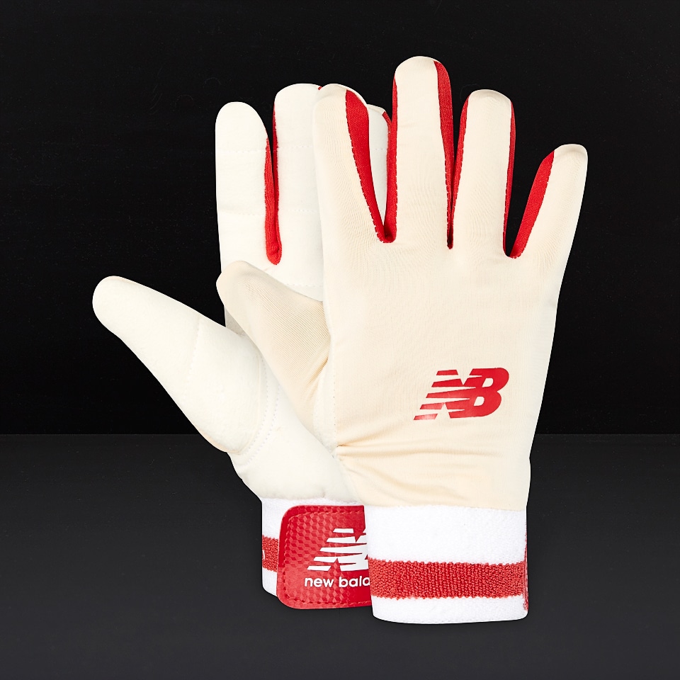New Balance Chamois Junior Keeping Inners - White/ Red - Junior Wicket ...
