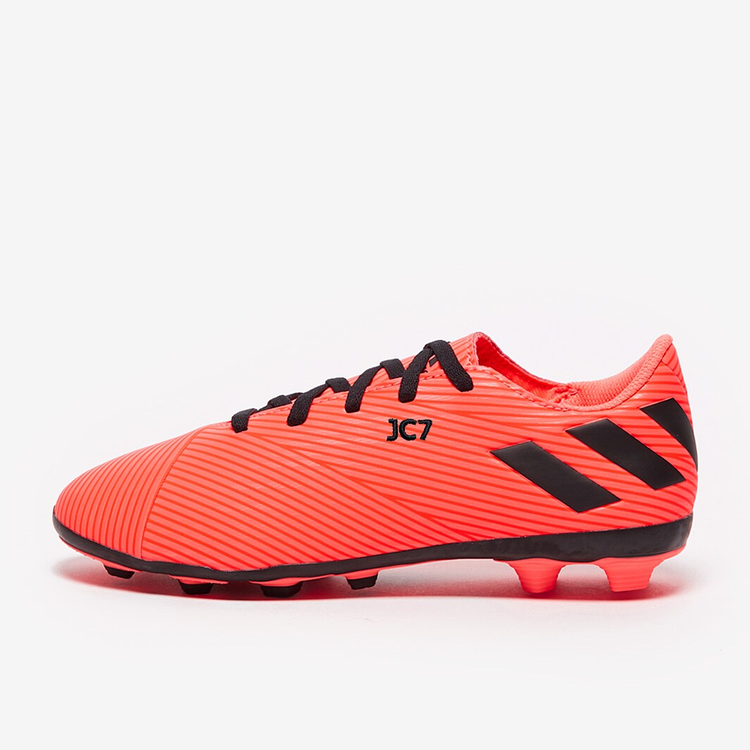 adidas Enfant Nemeziz .4 FG - Corail/Noir/Rouge Solaire - Terrain ...