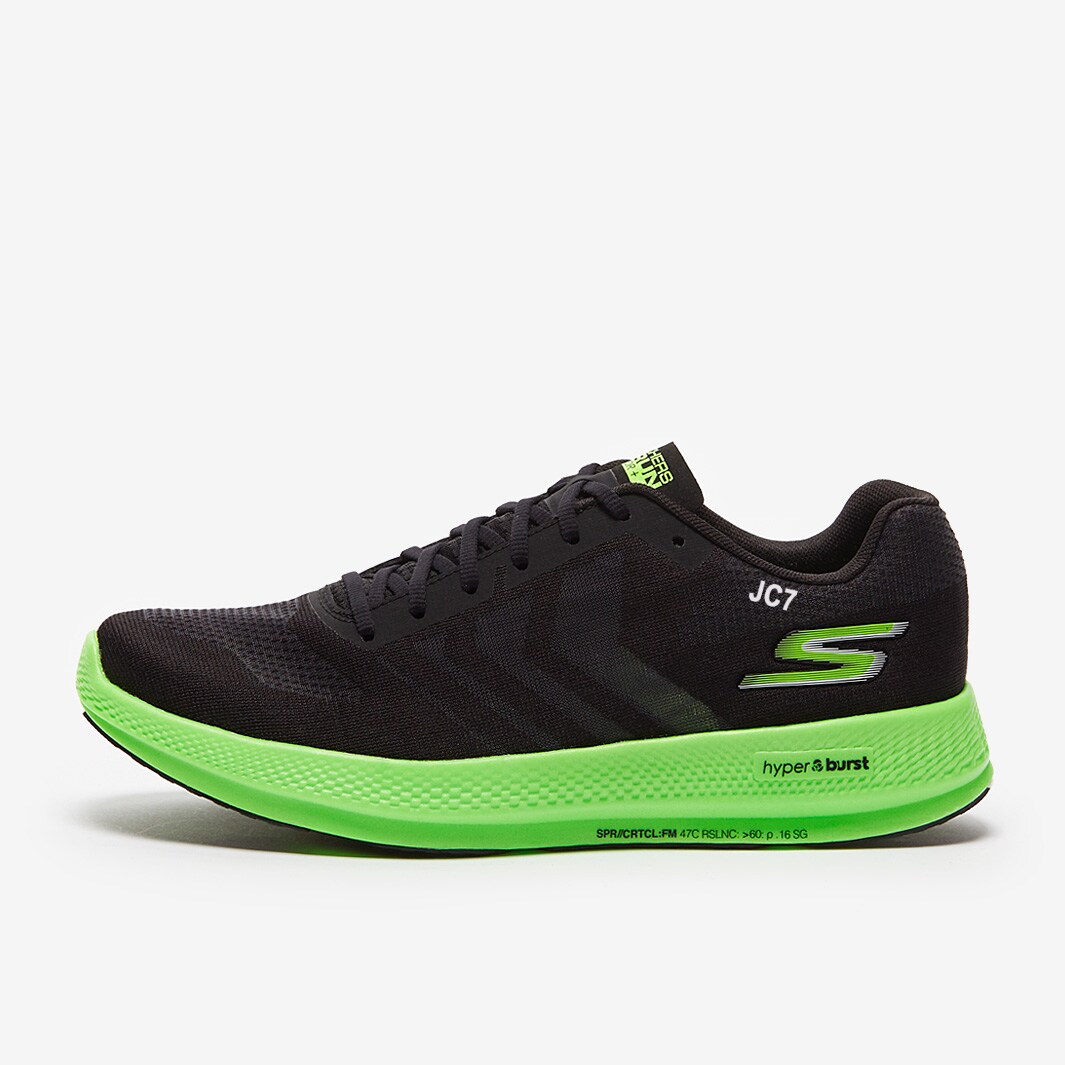 Skechers Razor 3 - Black Textile /Green Trim - Mens Shoes