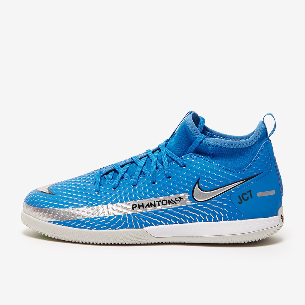 Nike Kids Phantom GT Academy DF IC - Photo Blue/Metallic Silver/Rage ...