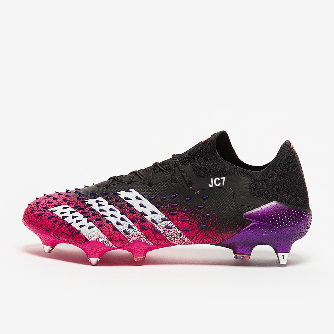 adidas Predator Freak.1 Low SG - Core Black/White/Shock Pink - Mens Boots