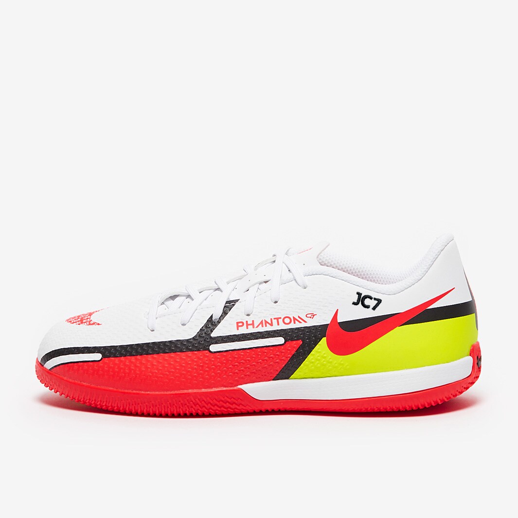 Nike Phantom GT II Academy IC para niños - Blanco/Carmesí/Volt - Blanco ...