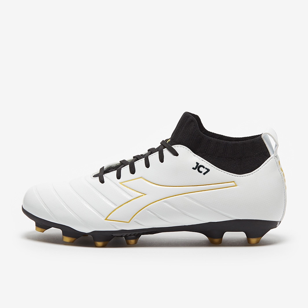 Diadora B-Elite Academy FG - White/Gold - Mens Boots