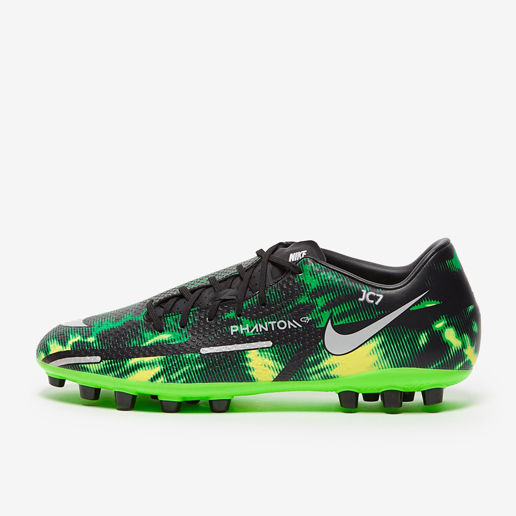 Nike Phantom GT II Academy AG - Negro/Metallic Platino/Verde - Botas ...