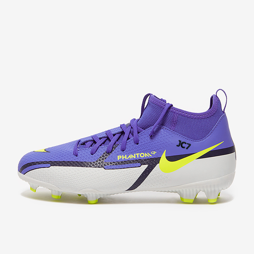Nike Kids Phantom GT II Academy DF FG/MG - Sapphire/Volt/Grey Fog/Blue ...