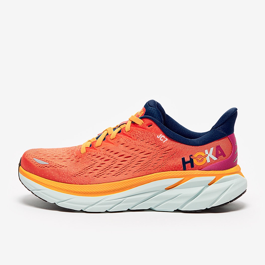 Hoka Womens Clifton 8 - Fiesta/Bluing - Womens Shoes