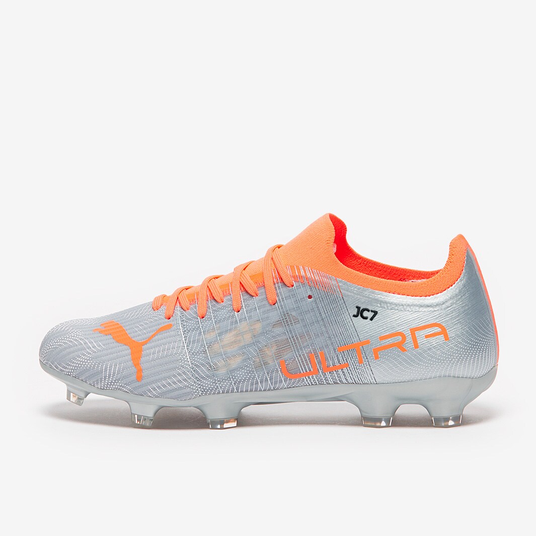 Puma Ultra 3.4 FG/AG - Diamond Silver/Neon Citrus - Mens Soccer Cleats