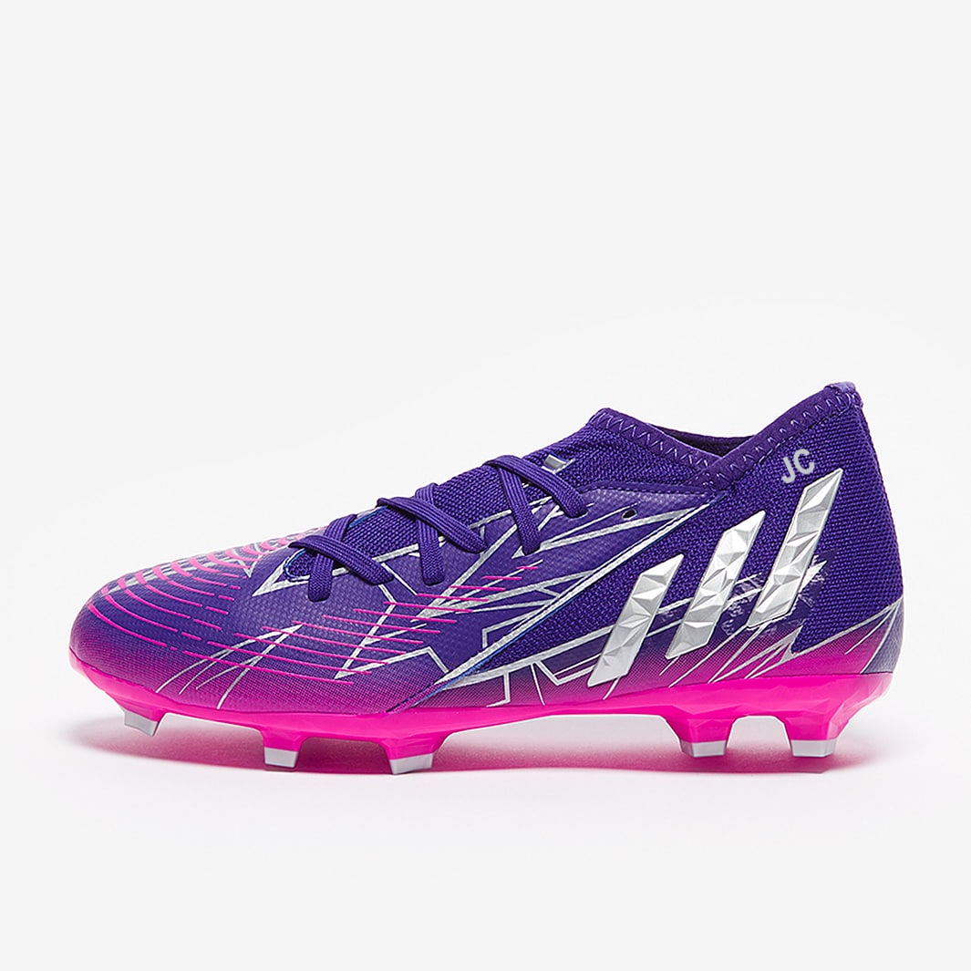 adidas Kids Predator Edge.3 FG - Team Collegiate Purple/Silver Metallic ...