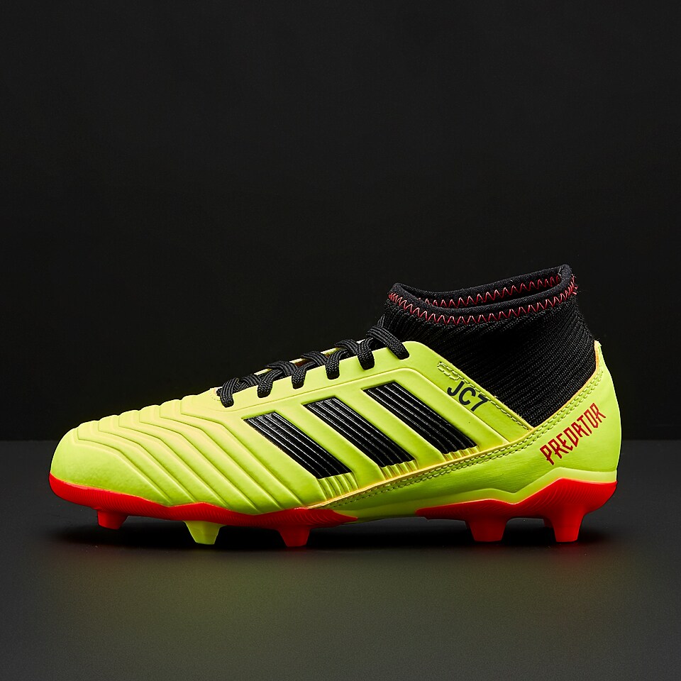 adidas Predator 18.3 FG Junior - Solar Yellow/Core Black/Solar Red ...