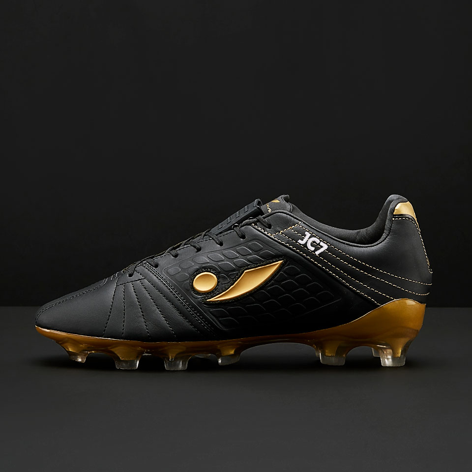 Concave Aura+ FG - Mens Soccer Cleats - Firm Ground - Black/Gold