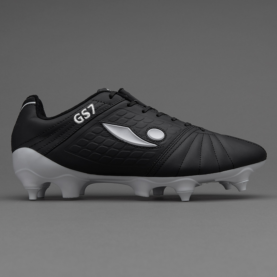 Concave Aura+ SG - Mens Soccer Cleats - Soft Ground - Black/White