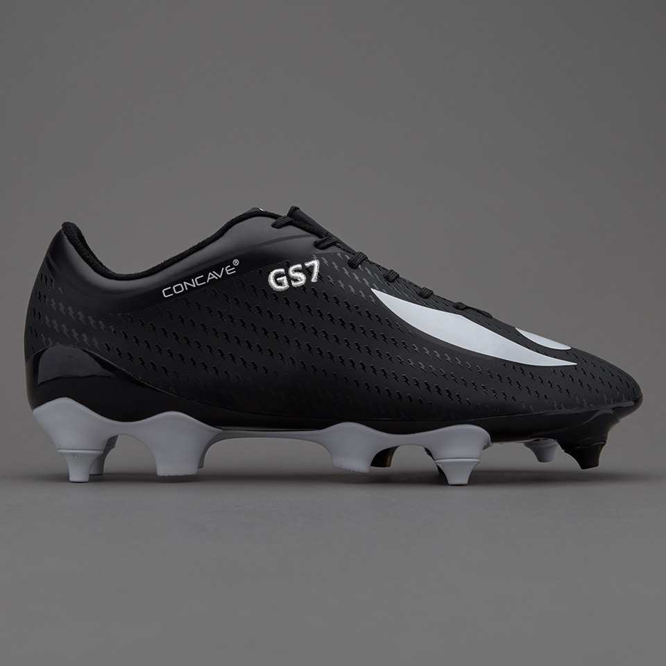 Concave Volt+ SG - Mens Soccer Cleats - Soft Ground - Black/White