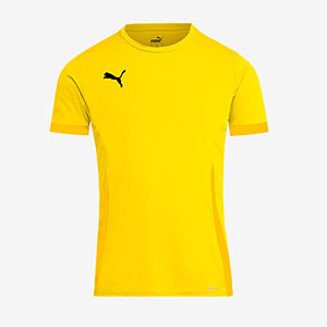 Puma teamGOAL 24 SS Shirt - Faster Yellow/Ignite Blue - Mens Football ...