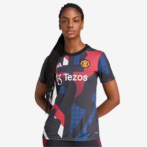 adidas Manchester United 24/25 Pre-Match Shirt - Black/Mufc Red/Off ...