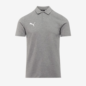 Puma teamGOAL 25 Casuals SS Polo - Medium Grey Heather/Puma White ...