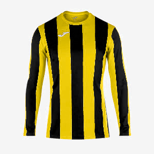 Joma Inter LS Jersey - Yellow/Black - Mens Football Teamwear - Jerseys ...